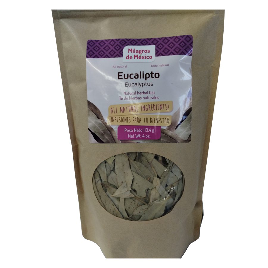 Milagros de Mexico Eucalipto Té de Hierbas Naturales, 4 oz