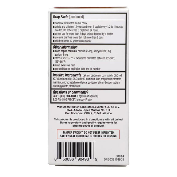 Sanfer Treda Ultra Alivia el Malestar Estomacal Antidiarreico, 24 Tabl ...