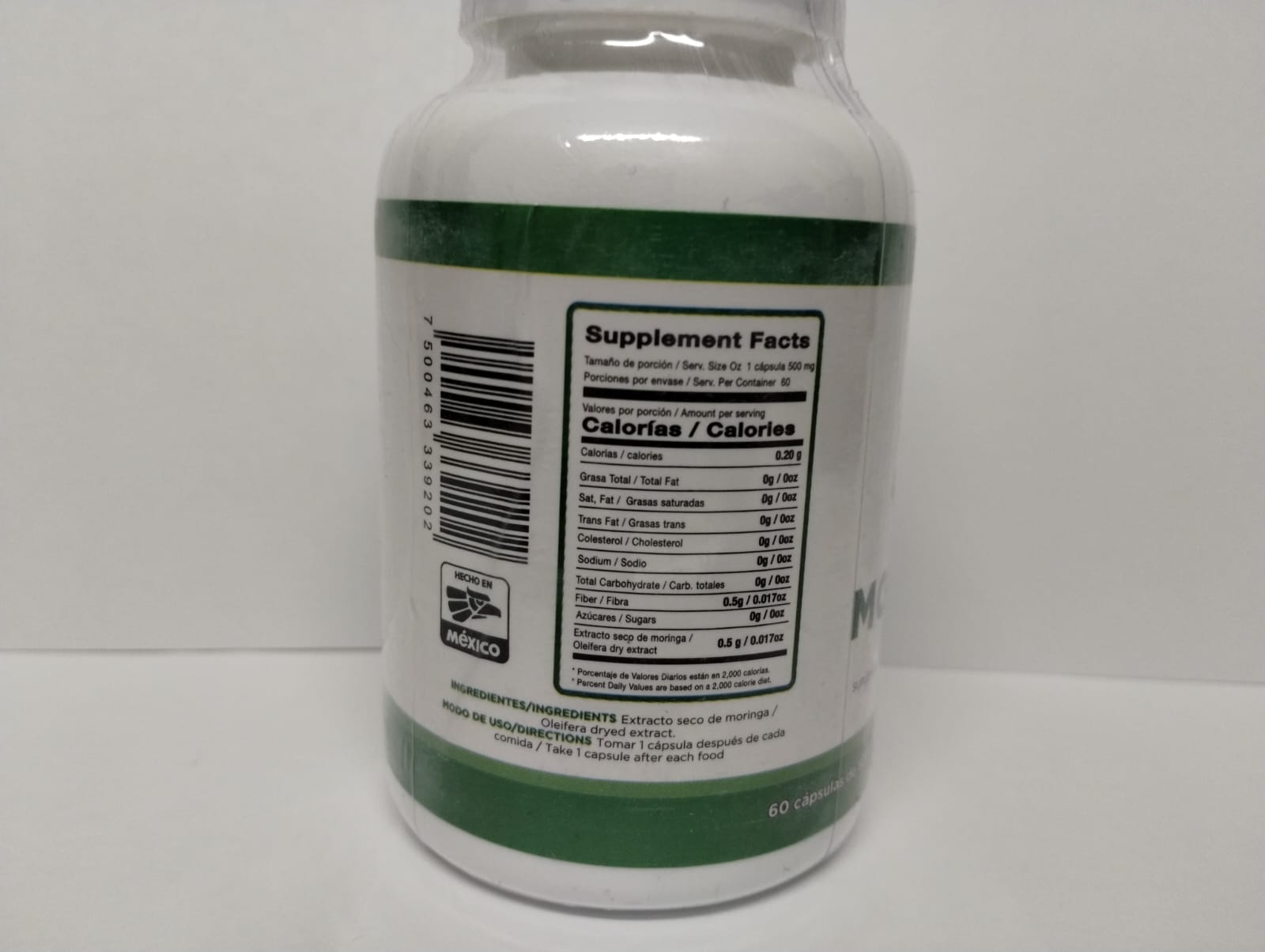 Moringa Oleifera, 60 Capsulas – Milagros de Mexico