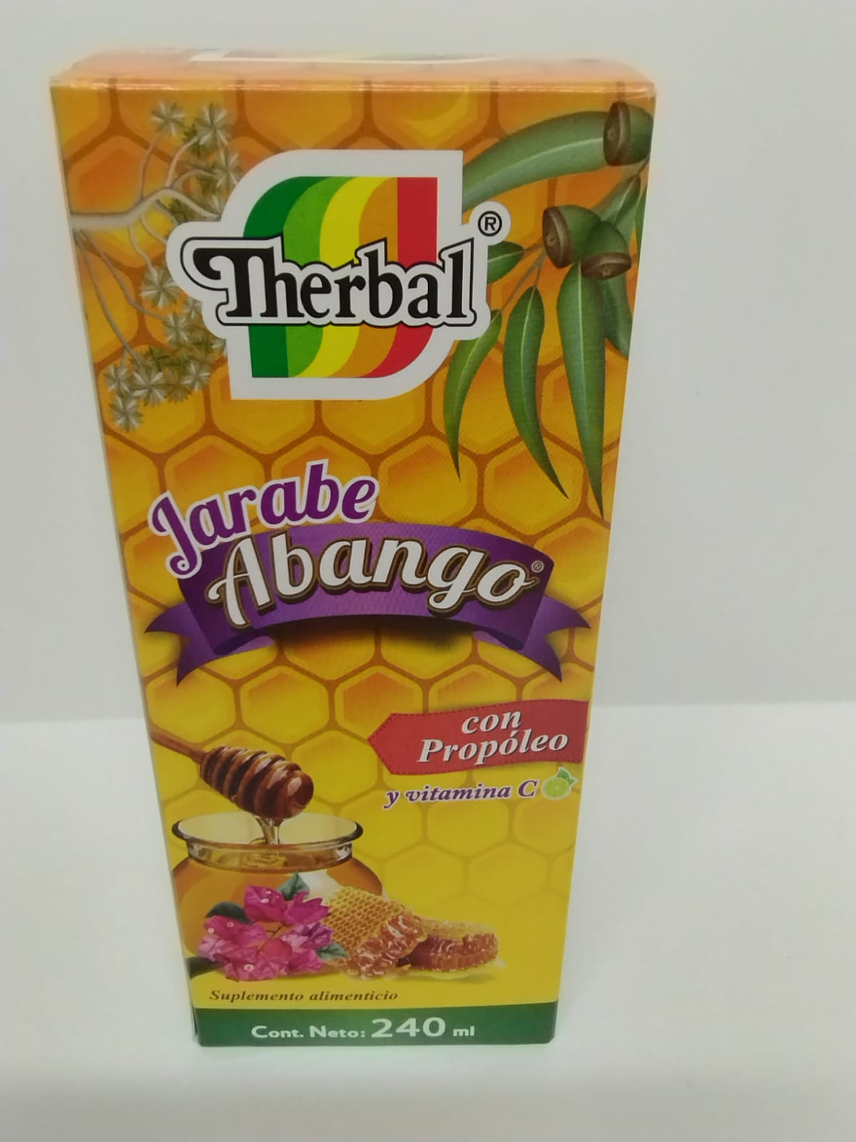 Therbal Jarabe Abango con Propoleo y Vitamina C, 8.12 oz – Milagros de ...