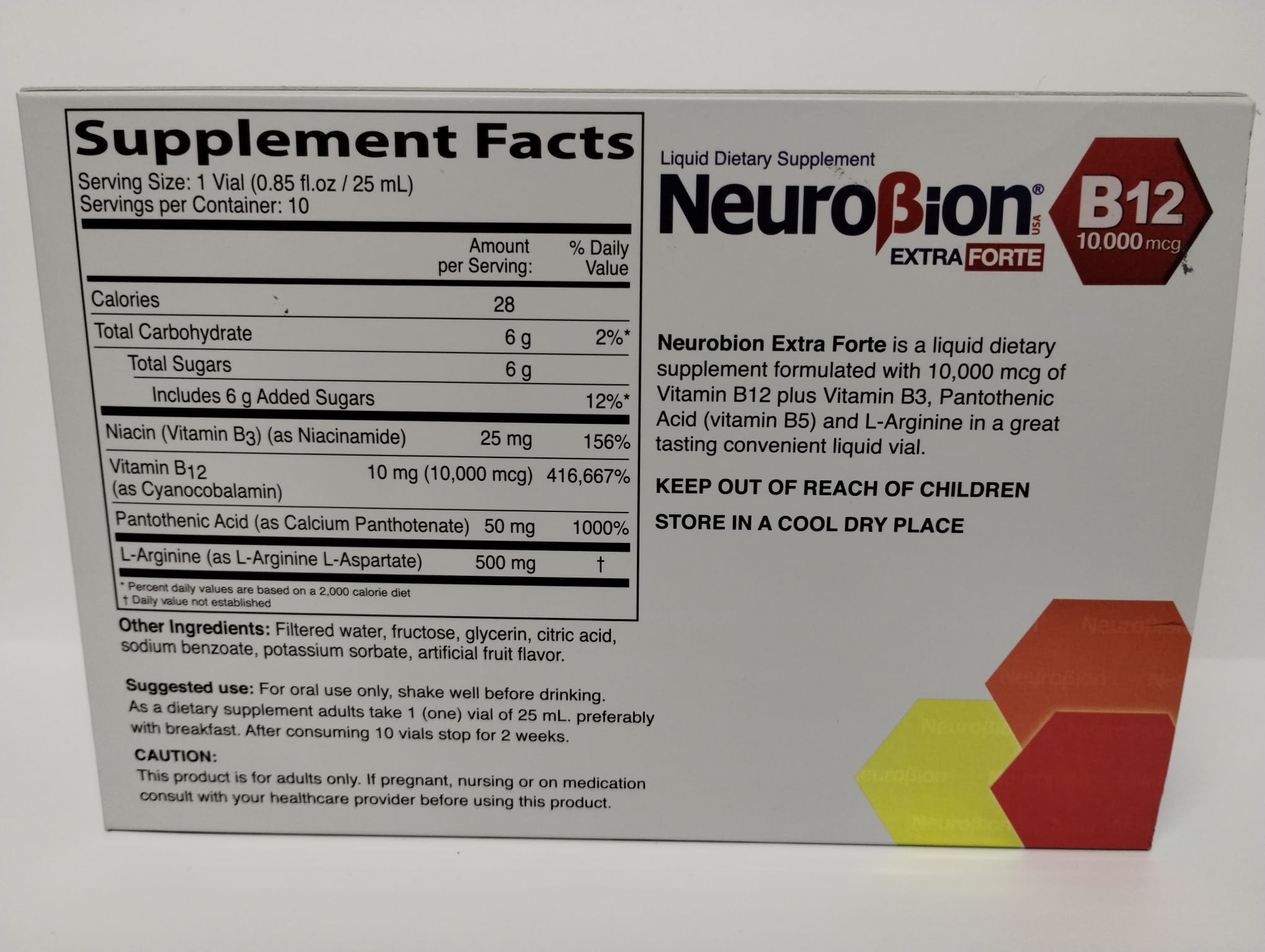 Neurobion Extra Forte B12 10,000 mcg, 10 Microbotellas – Milagros de Mexico