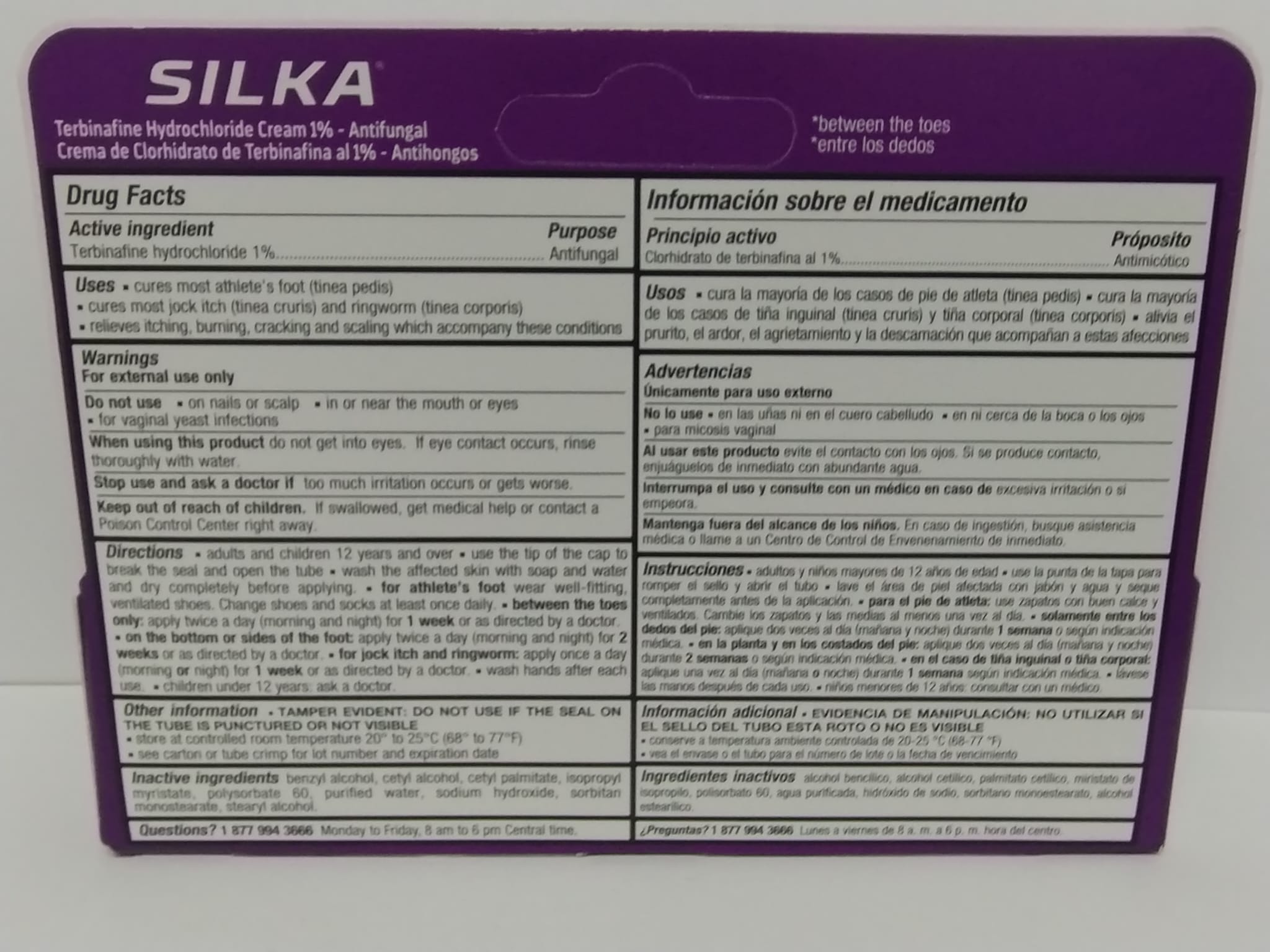 Silka Crema Antihongos Para el Pie de Atleta, 1 oz – Milagros de Mexico